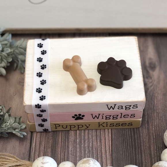 Hand Crafted | Accents | Dog Lovers Book Stack | Poshmark